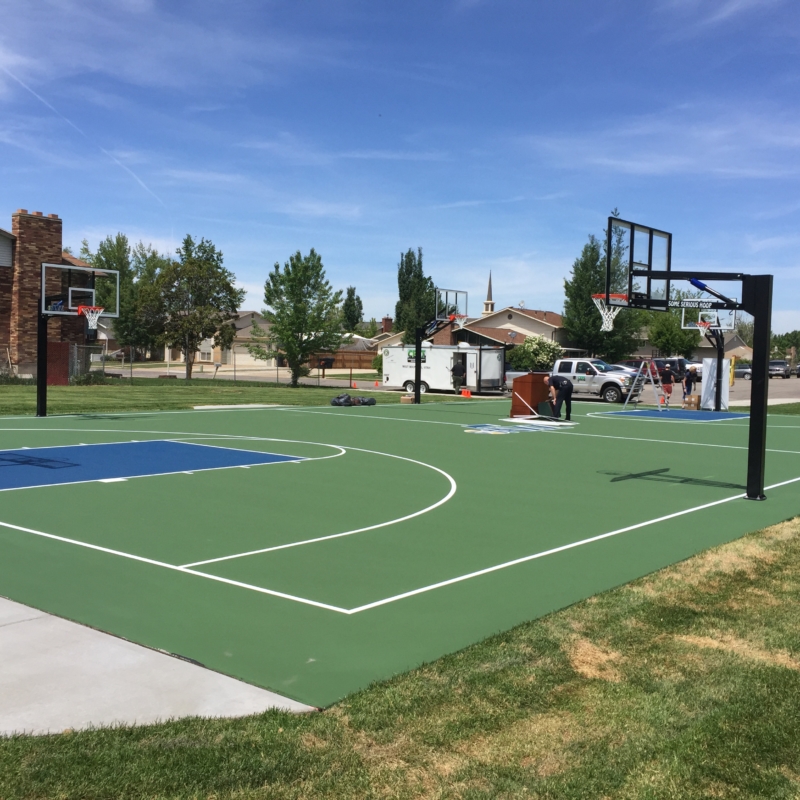 Basketball Court Contractor in Utah | Parkin Tennis Courts
